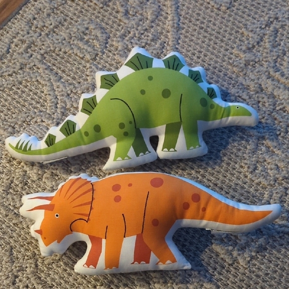Crate&Barrel | Toys | Crate Kids Dinosaur Stuffed Animal Bundle Orange ...